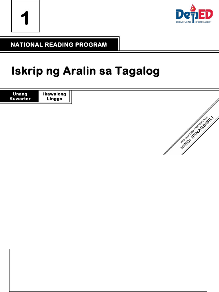 CO 2024 LS GRADE1 NRP Tagalog Q1 W8 | PDF | Phonics | Syllable