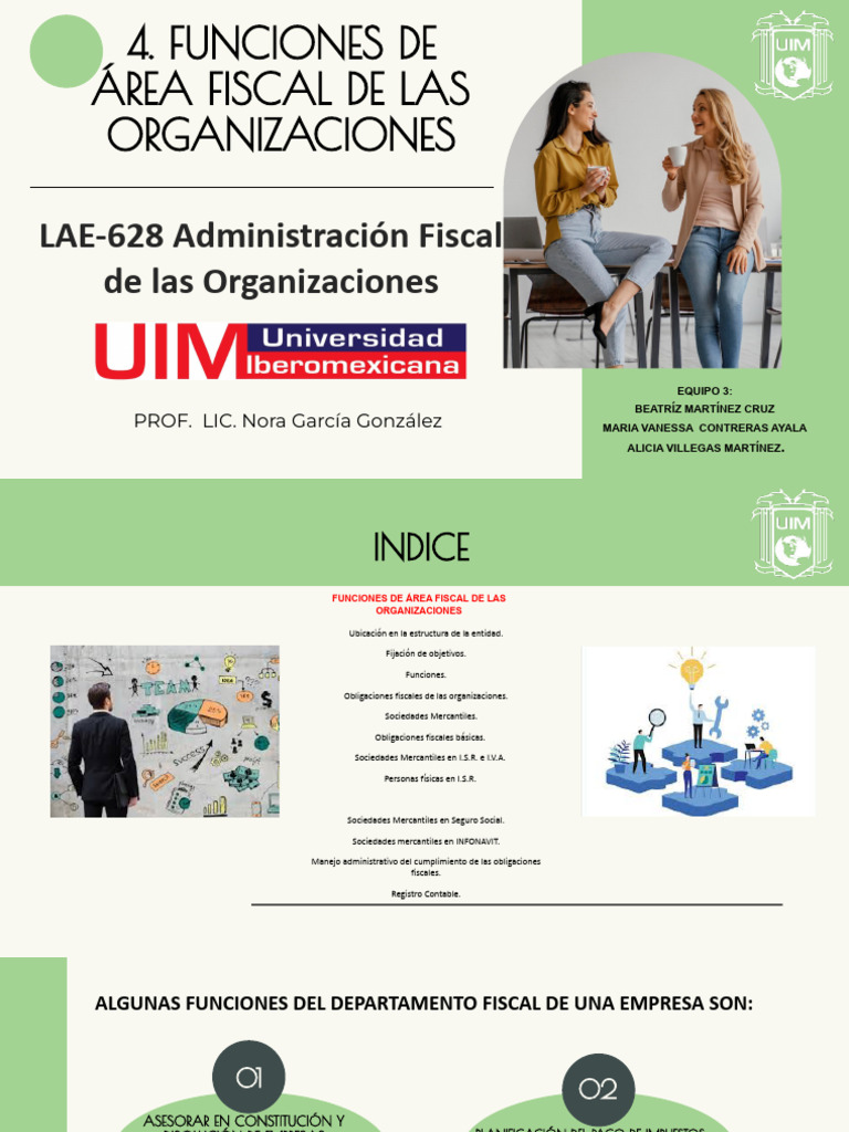 4.0 Funcion Del Area Fiscal | PDF