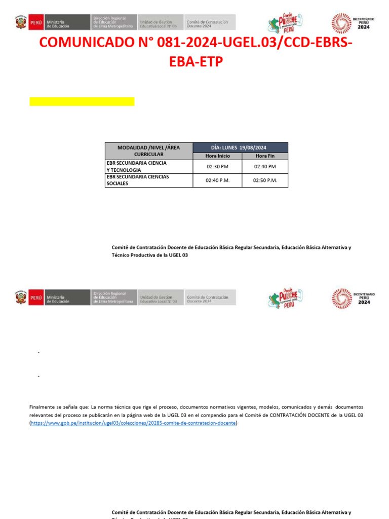 Comunicado 81 Eba Etp Ers | PDF