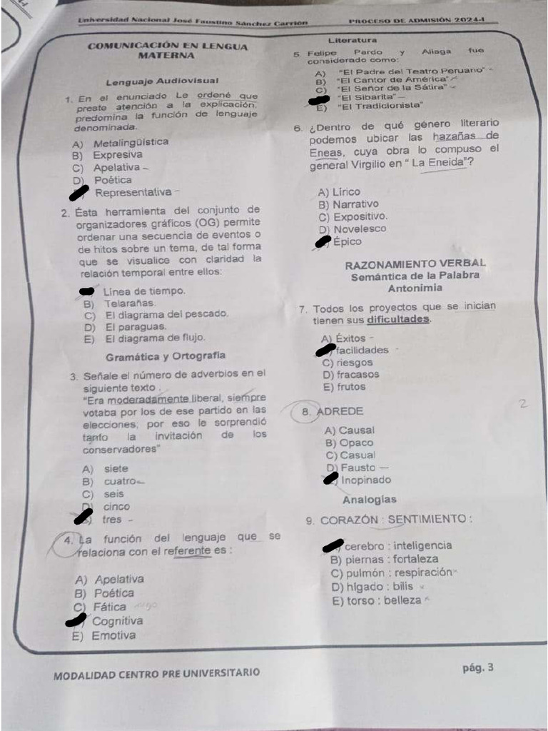 EXAMEN CPU 2023 III | PDF