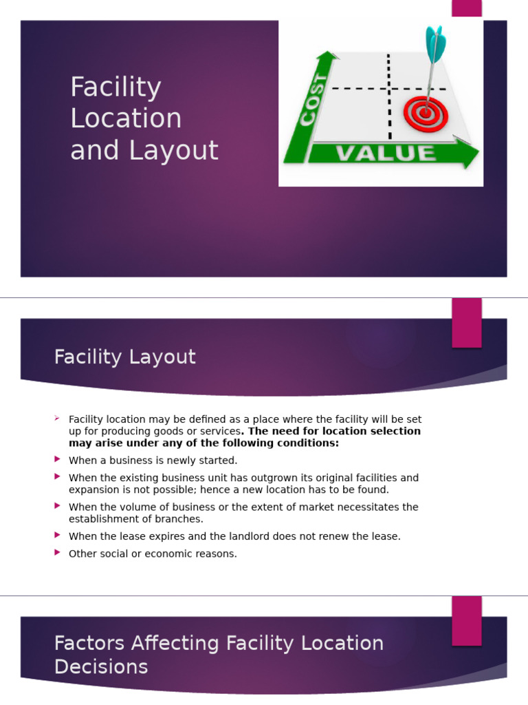 Facility and Location Layout | PDF