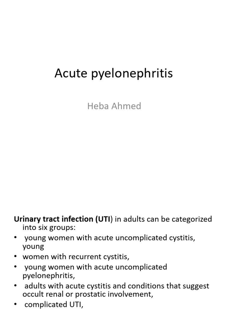 L57 Acute Pyelonephritis | PDF