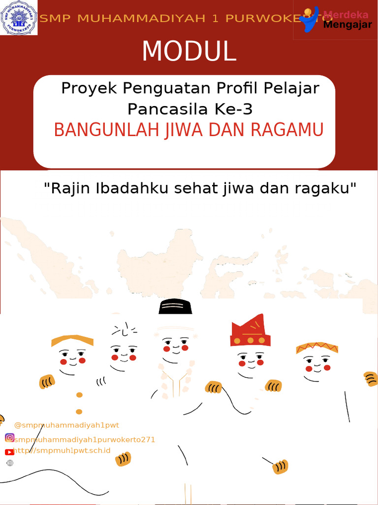 Modul Projek - Rajin Ibadahku, Sehat Jiwa Dan Ragaku - Fase D | PDF