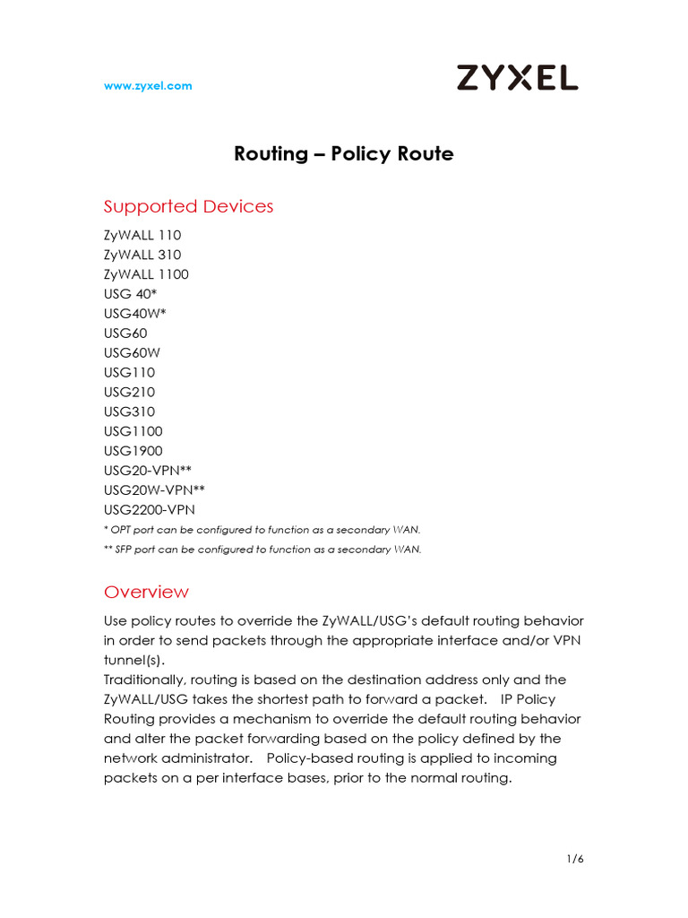 Policy Routing Walkthrough | PDF