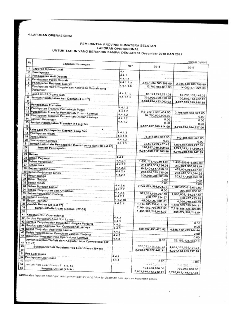 Laporan Operasional Pdf