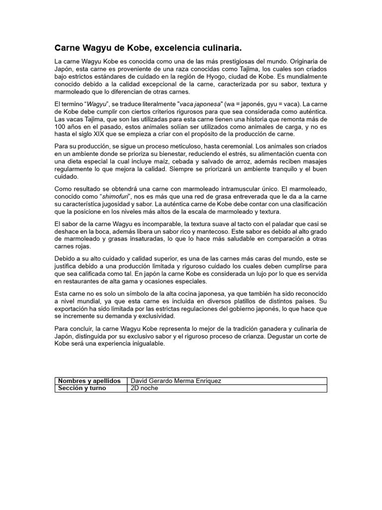 Wagyu Kobe | PDF
