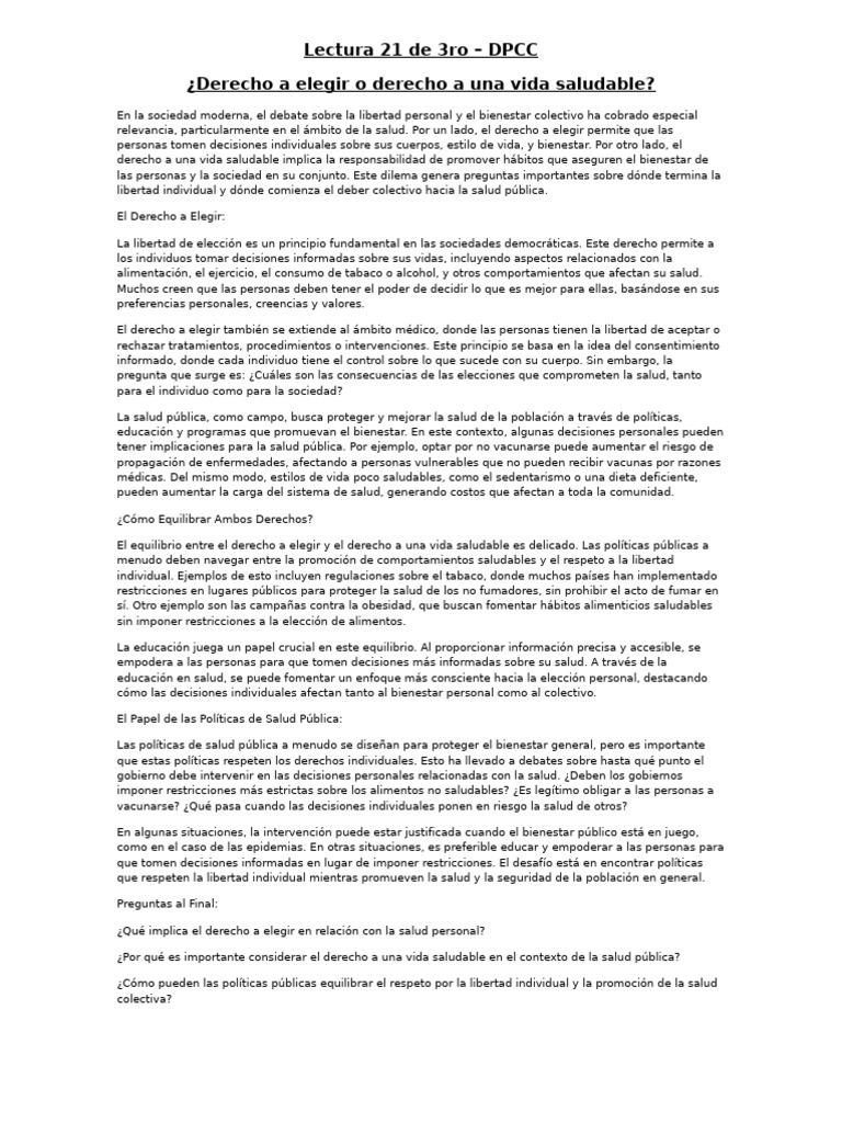 Lectura 21 de 3ro - DPCC | PDF