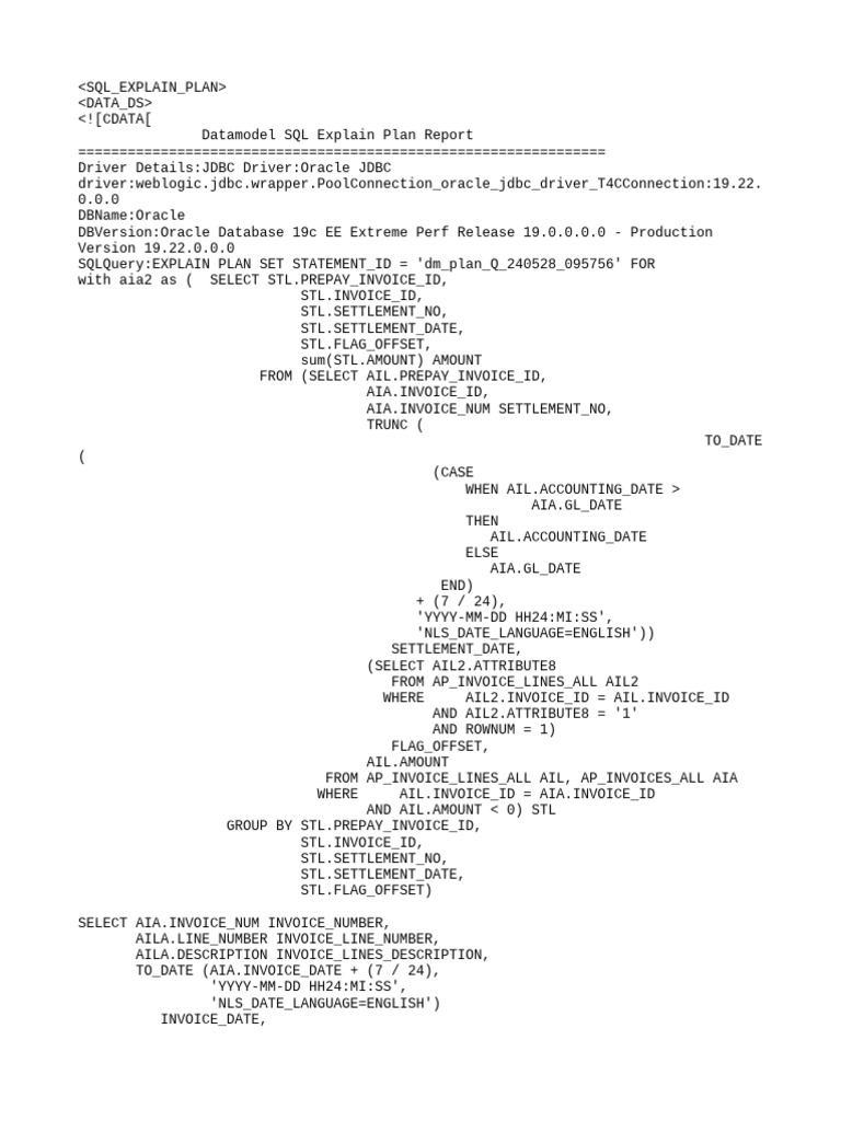 Explain Plan | PDF