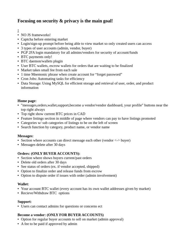 Market Rough Draft | PDF