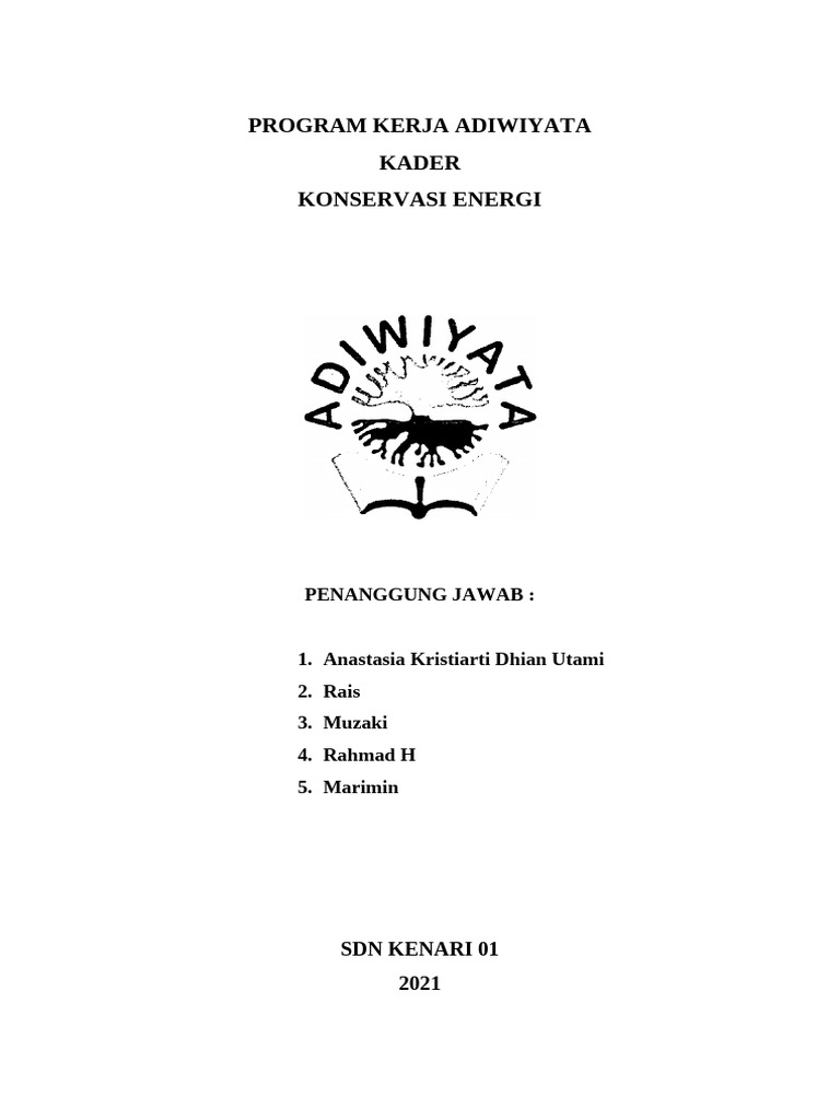 Program Kerja Adiwiyata | PDF