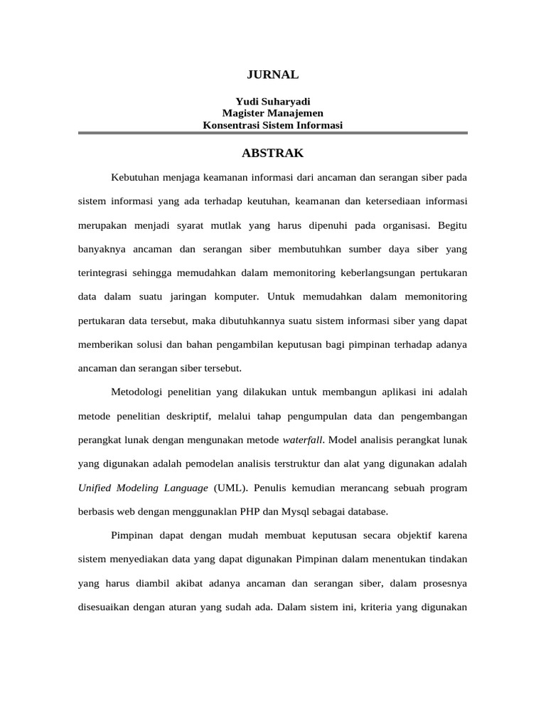 Artikel Yudi Suryadi | PDF