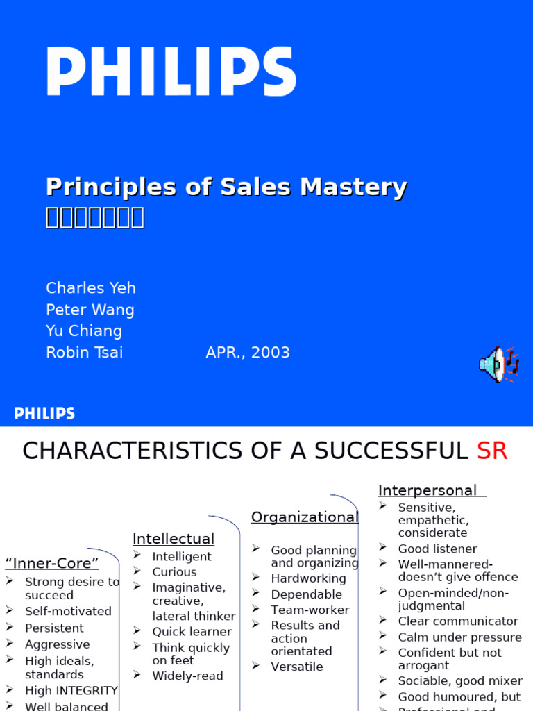Principles of Sales Mastery - 0 Openning | PDF | Customer | Knowledge