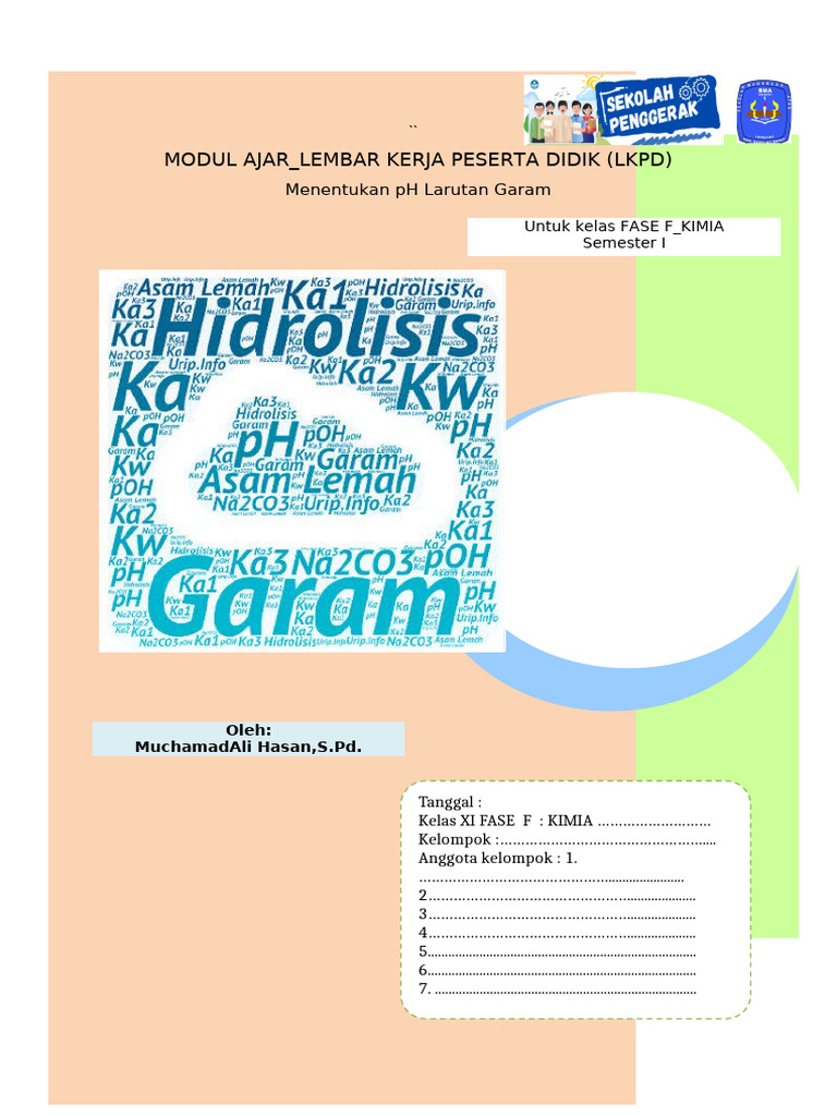 MA_hidrolisis garam_siswa_edit | PDF