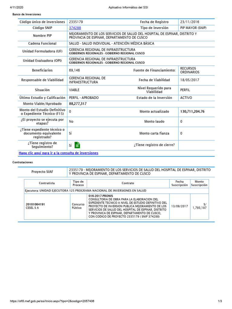 Ejemplo Tres Salud | PDF