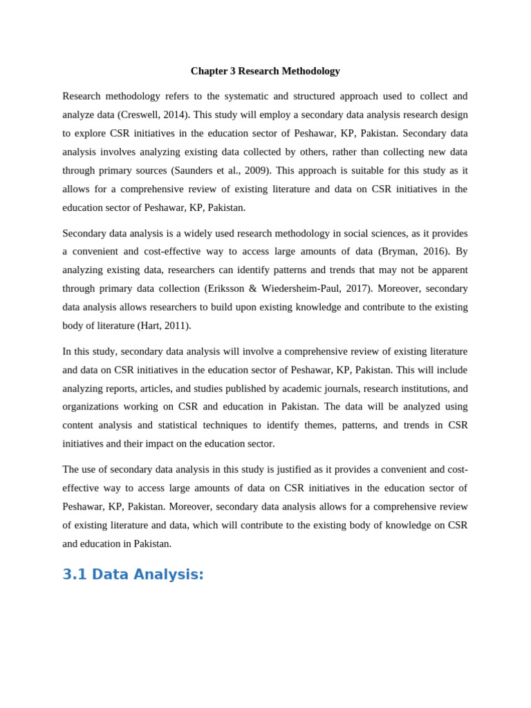 Chapter 3 Research Methodology | PDF