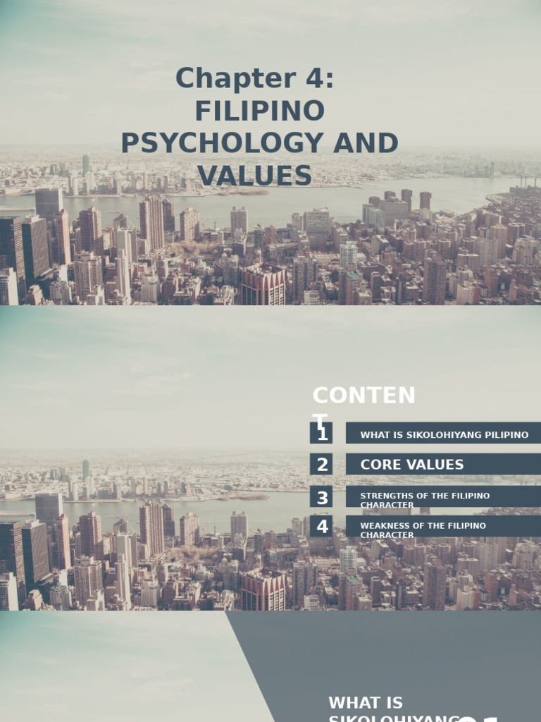 Filipino Core Values and Psychology | PDF | Psychology | Psychological ...