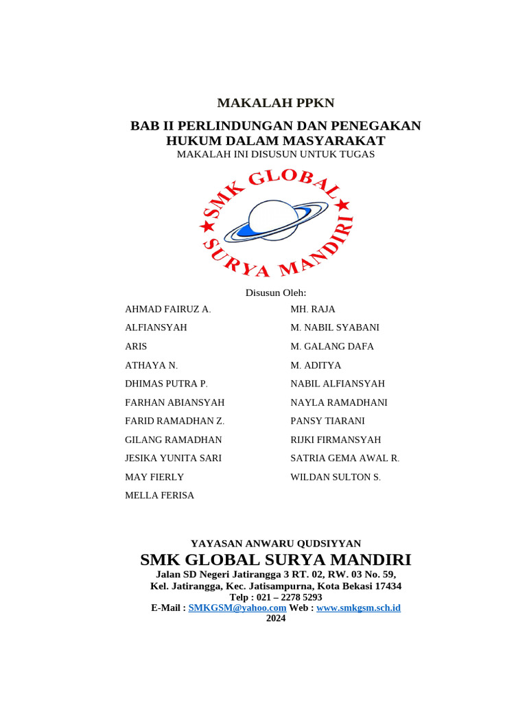 Cover Makalah PPKN | PDF