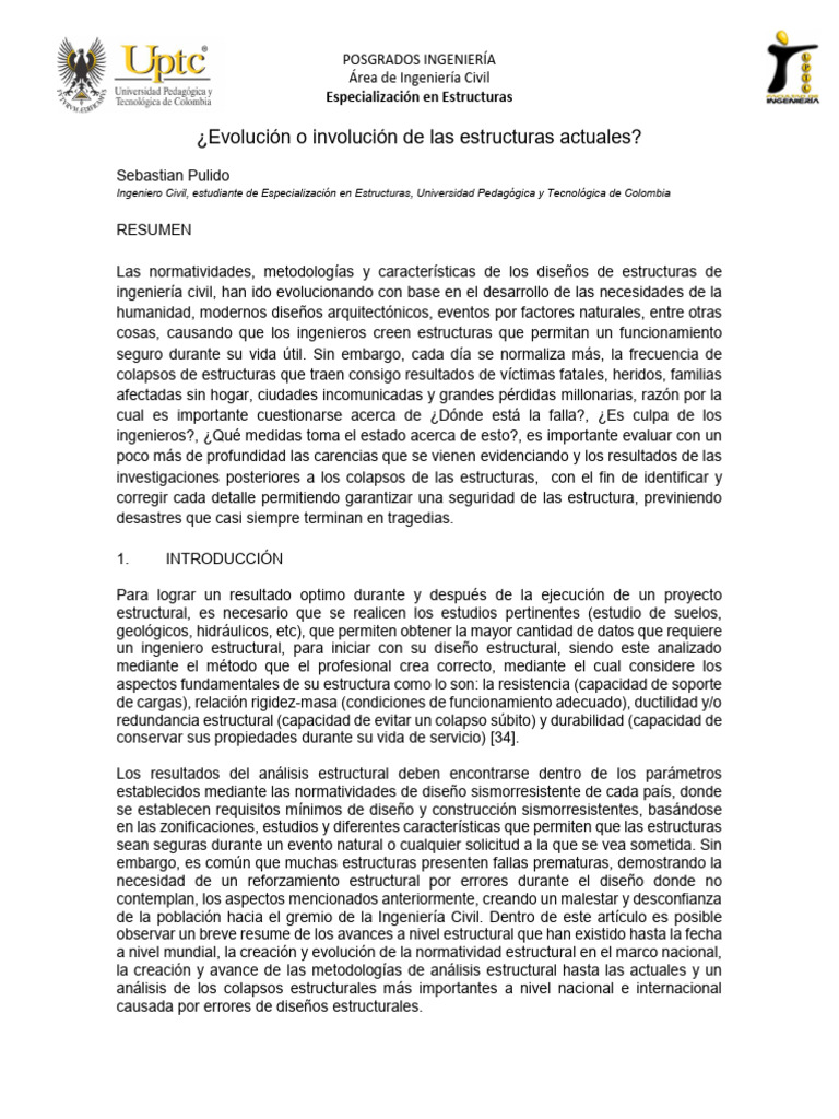 1-Evolucion o Involucion de Las Estructuras Actuales | PDF