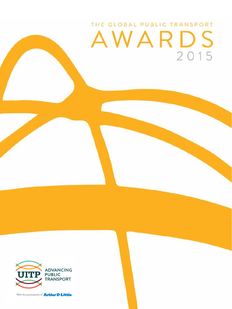 2015 UITP Awards Overview | PDF | Sustainability | Technology & Engineering