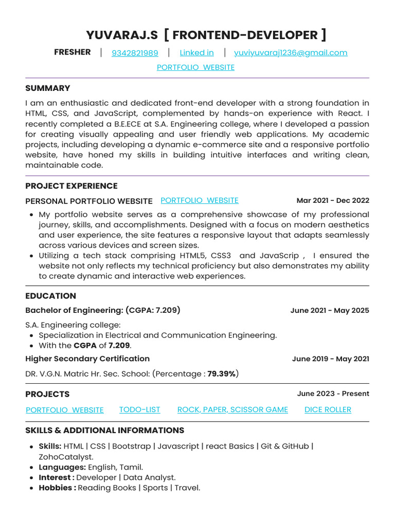 YUVARAJ.S | PDF YUVARAJ.S | PDF