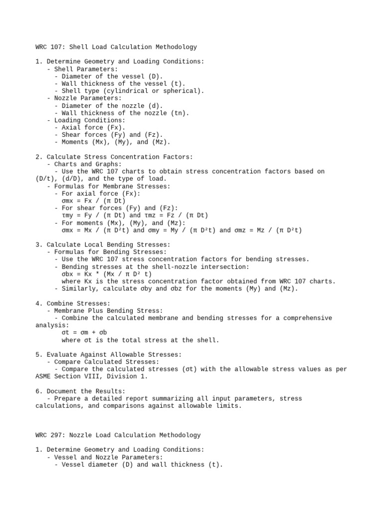 WRC Calculation Methodologies | PDF