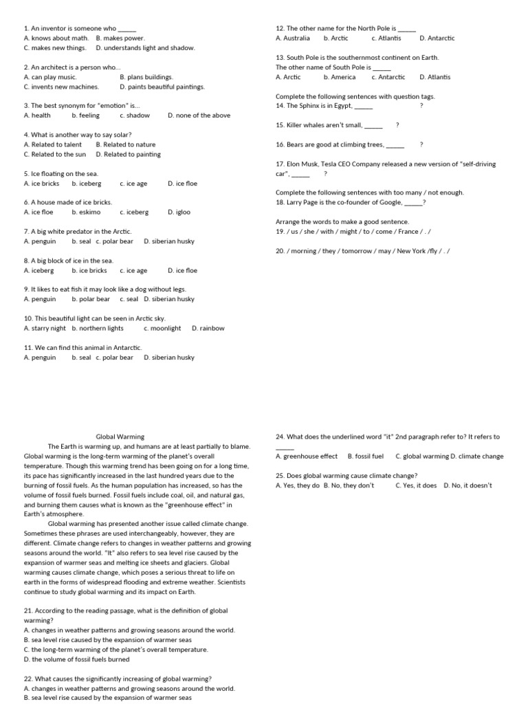 Bahasa Inggris Superminds Level 6 Unit 8 | PDF