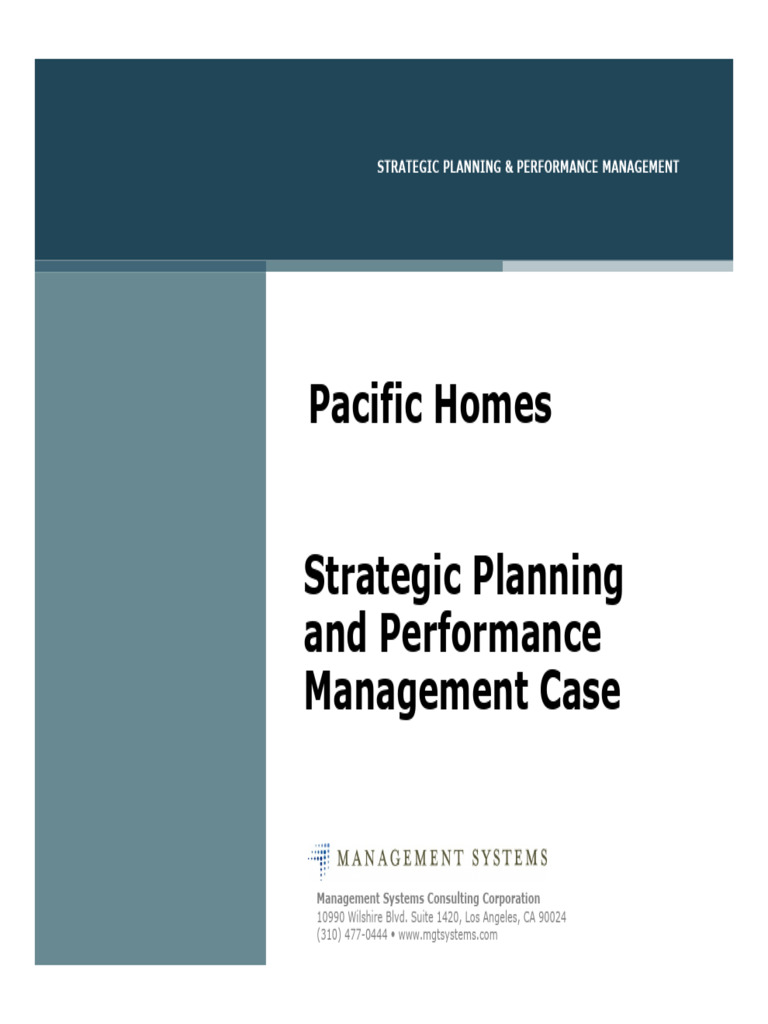 6.2 Pacific Homes Case - Performance Management | PDF