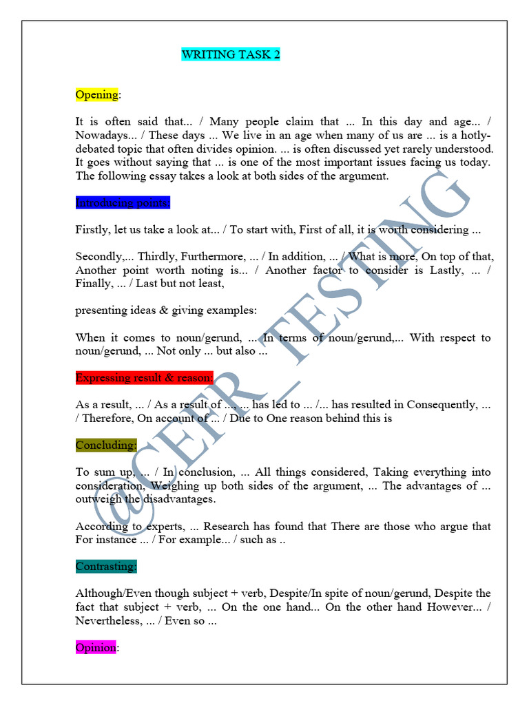 Writing Task 2 | PDF