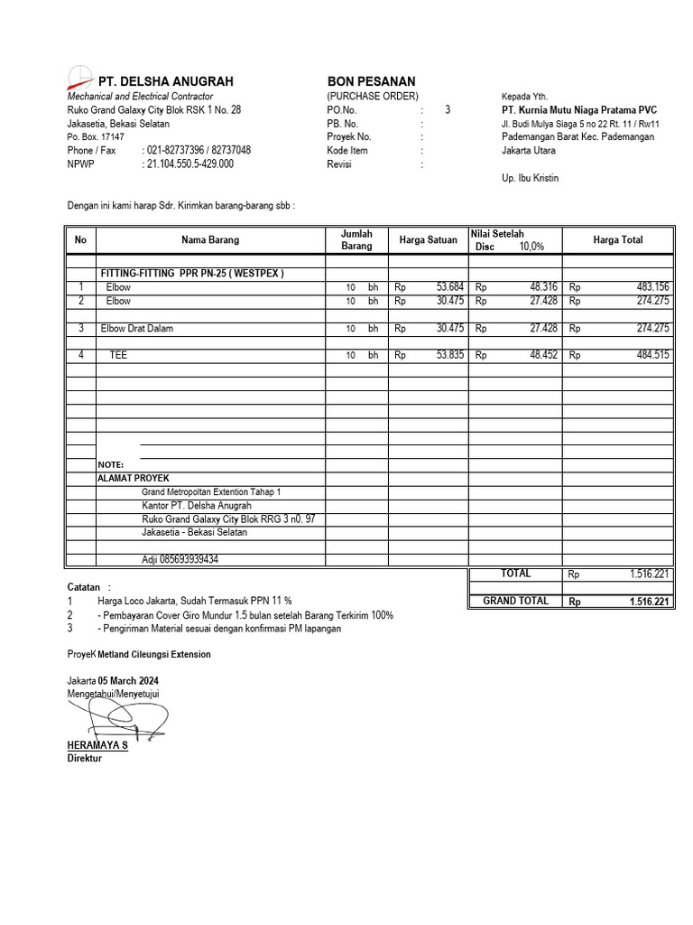 PO-03 Fitting PPR (KMU) | PDF