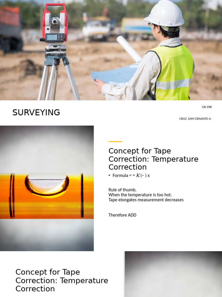 4.0 Cie 098 - Horizontal Surveying + Stadia | PDF