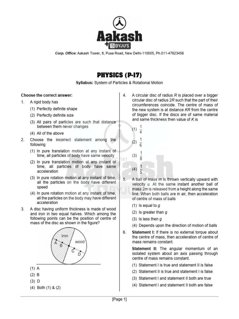Assignment For NRT XI Test | PDF