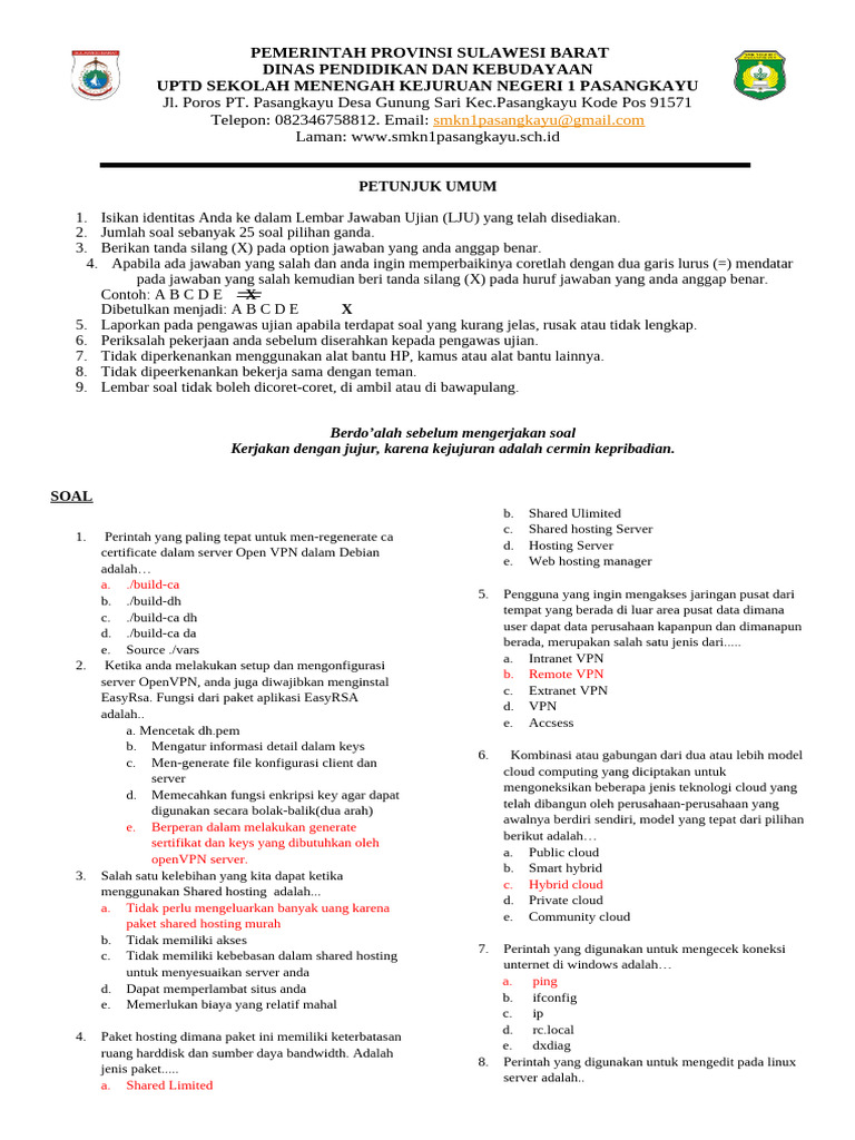 format soal.new | PDF