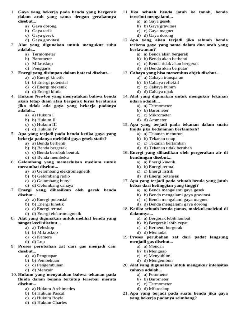 LATIHAN SOAL OLIMPIADE LEVEL C | PDF