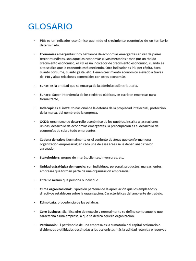 GLOSARIO | PDF