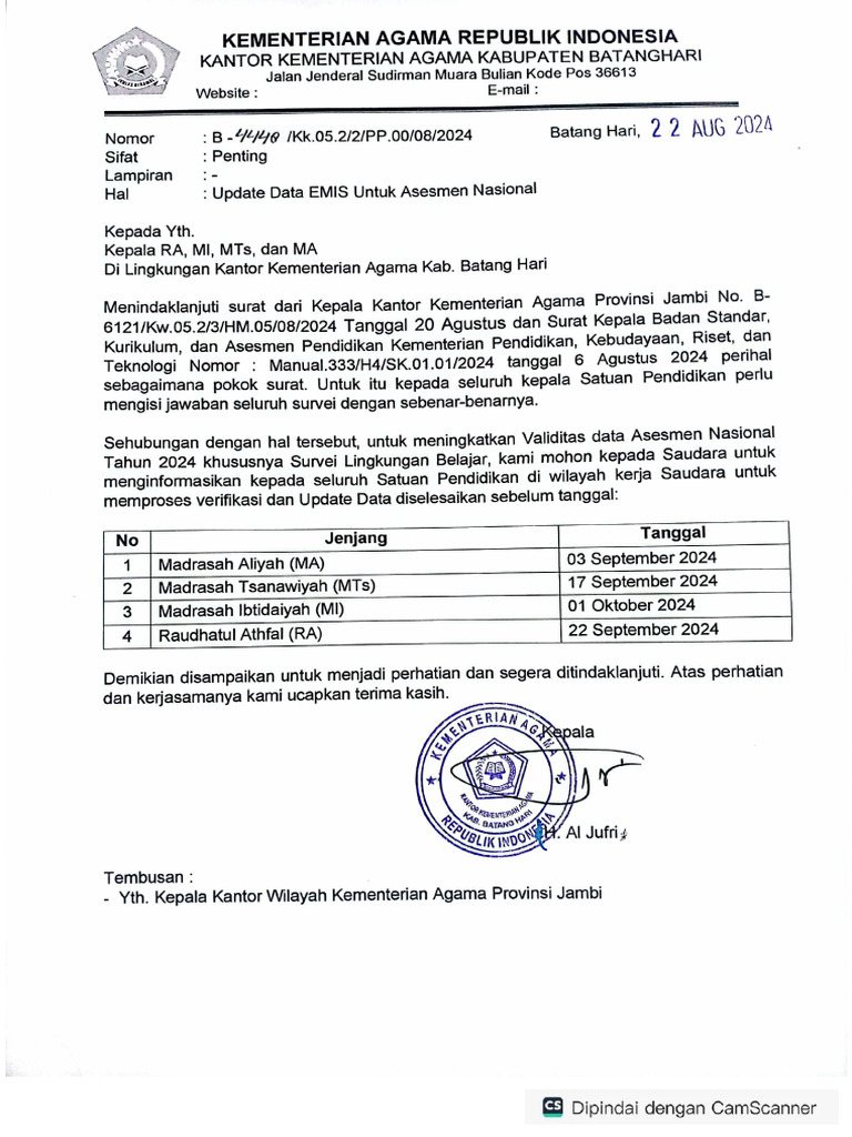 Update EMIS Untuk AN | PDF