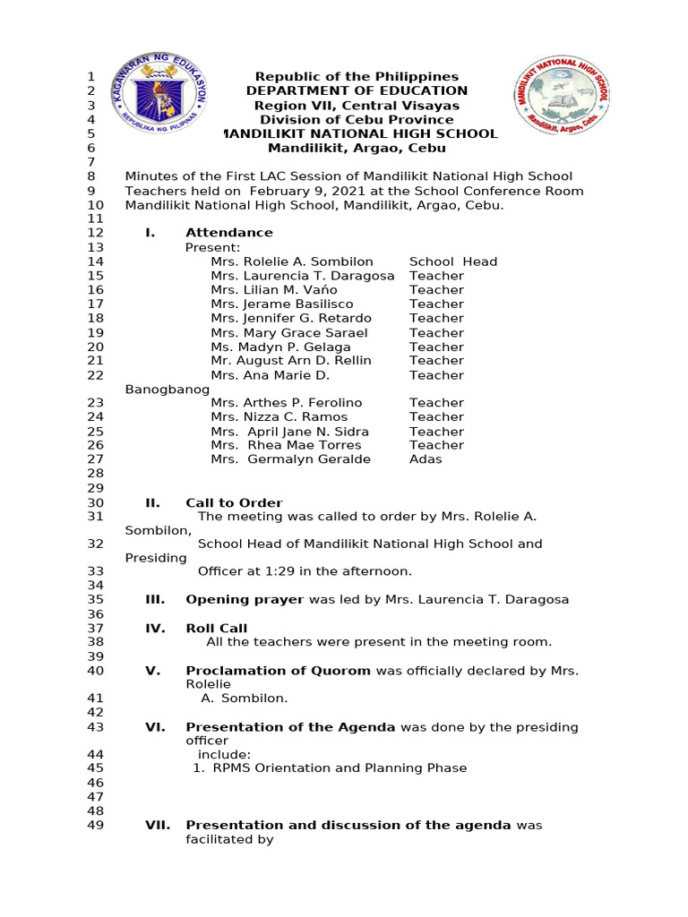 LAC-1-2020-2021 | PDF