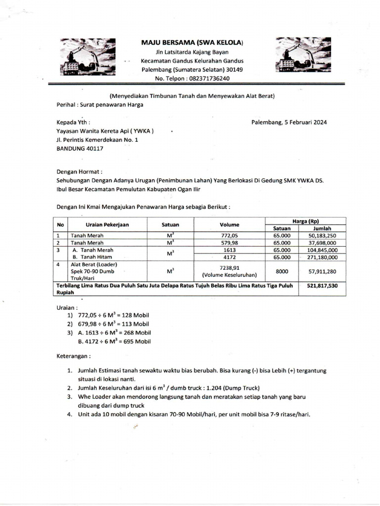 PROPOSAL PENAWARAN DEDI CHANDRA | PDF