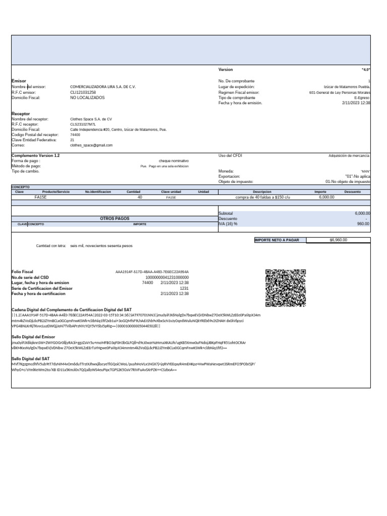 Cfdi 1 | PDF