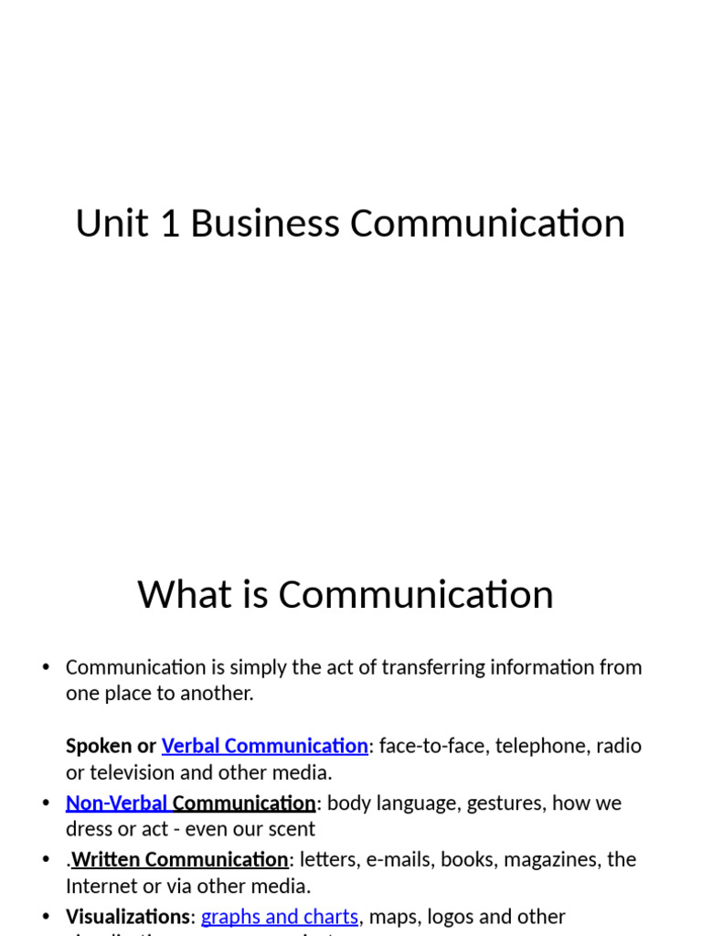 Effective Business Communication Basics | PDF | Communication | Social ...