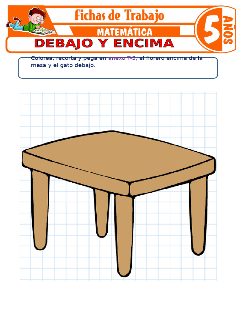 Debajo y Encima para Ninos de 5 Anos | PDF | Artes del Lenguaje y ...