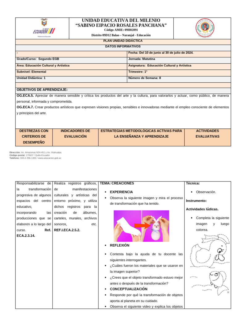 1T - ECA 2do EGB | PDF