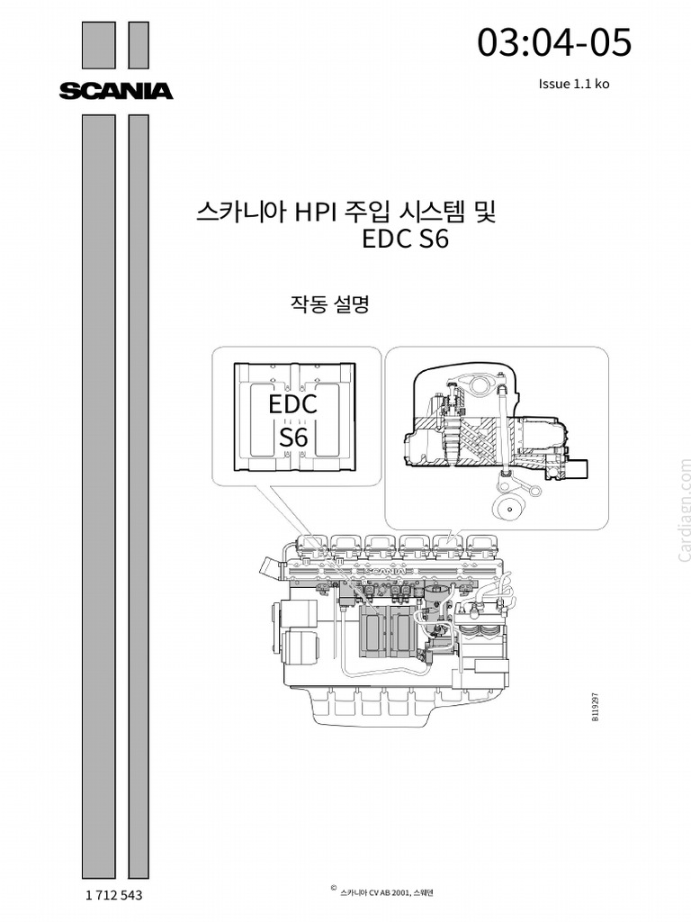 Kor - Pdfcoffee - Com - Scania Hpi Injection System and Edc s6 - KOR | PDF