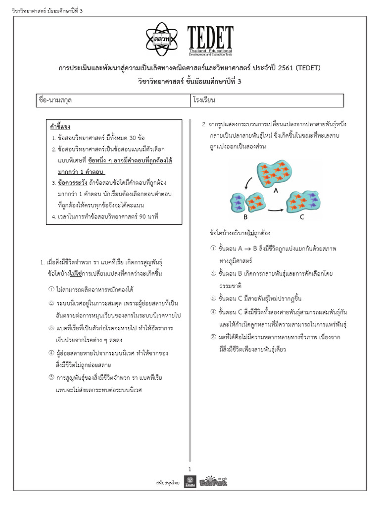 Tedet g9 Sci 61 | PDF