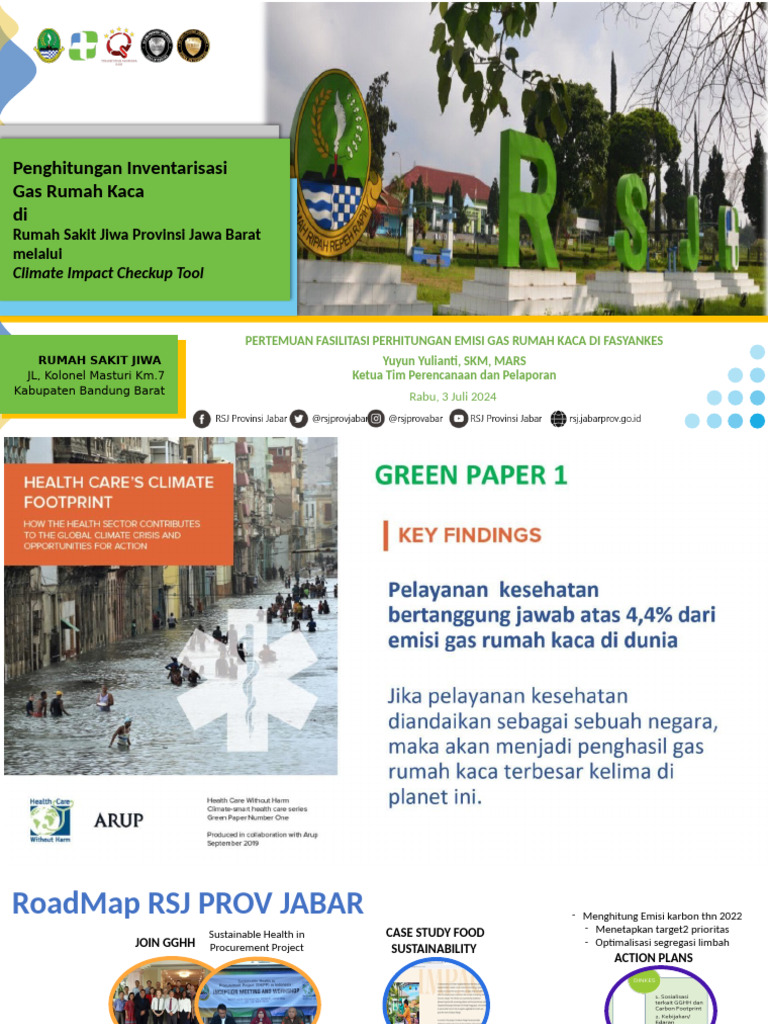 RSJ - Perhitungan GRK (Yuyun RSJ Prov Jabar) | PDF