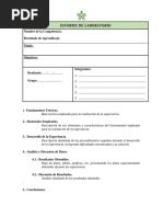 Modelo de Informe de Laboratorio | PDF