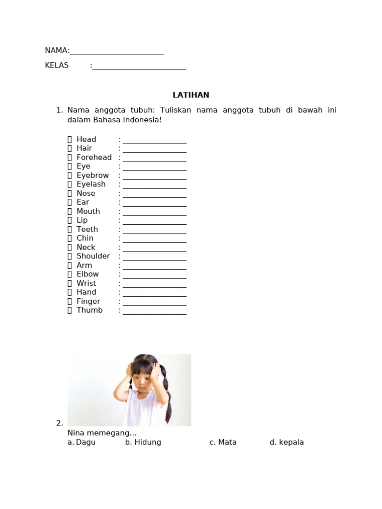 Tugas Latihan BIPA Zayan 1 Agt 2024 | PDF