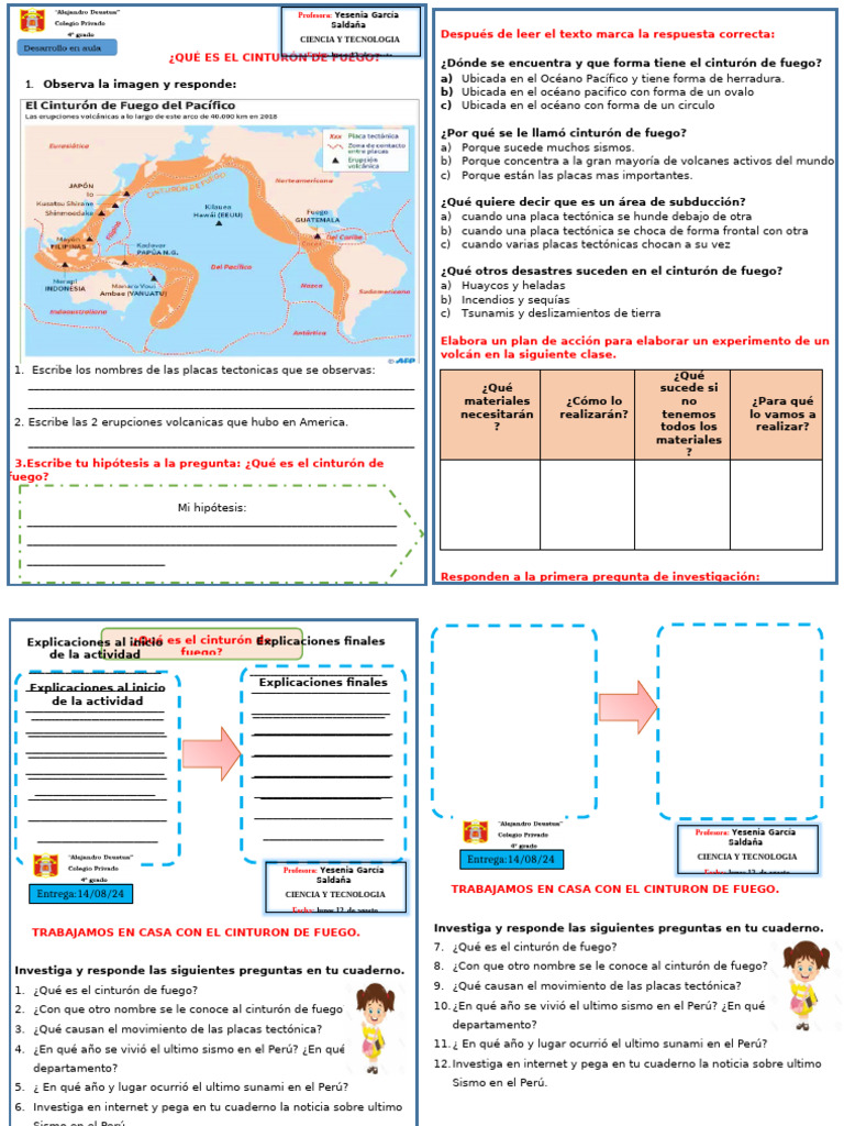 Qué Es El Cinturón de Fuego | PDF | Volcán | Temblores