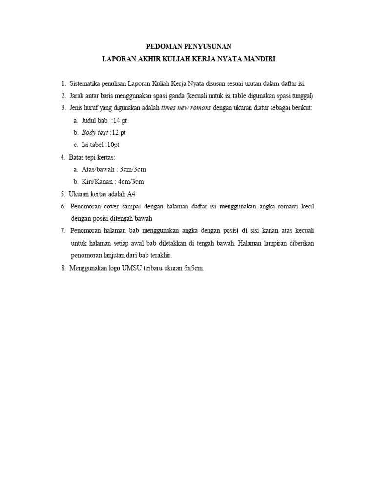 Pedoman KKN Mandiri Feb 2024 | PDF