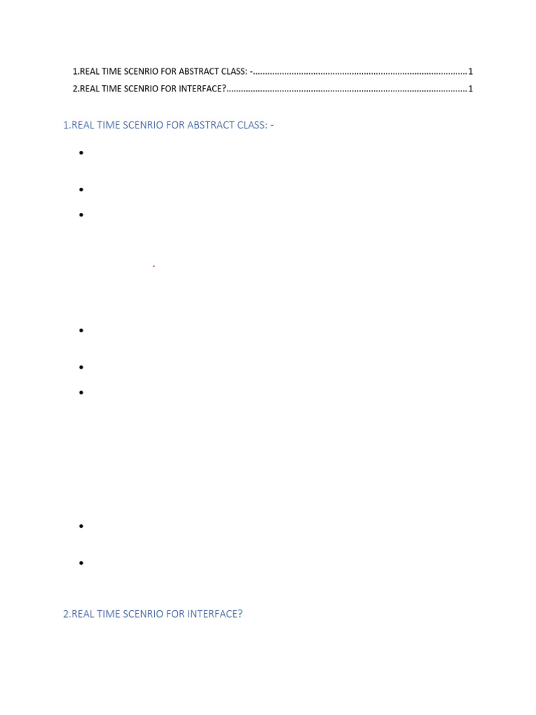 Real Time Scenario For OO ABAP | PDF