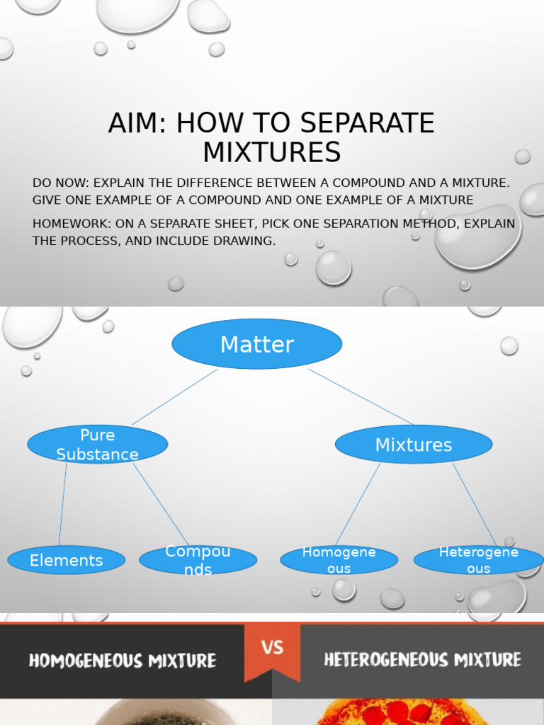 Separating Mixtures | PDF